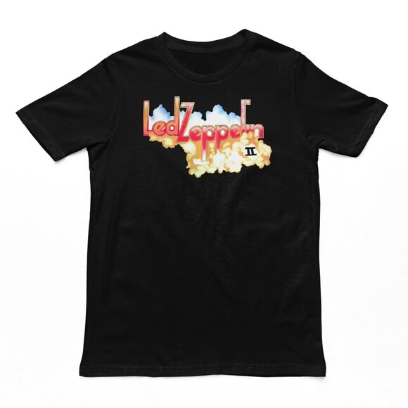 led zeppelin | Shirts | Led Zeppelin Ii Logo With Clouds Mens Tshirt ...